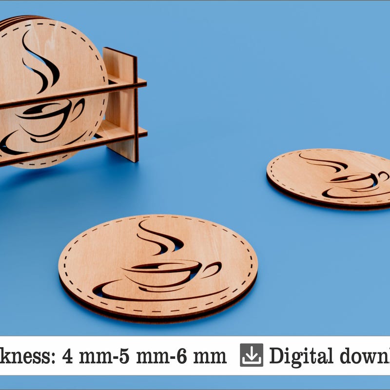 Laser Cut Coaster - Etsy
