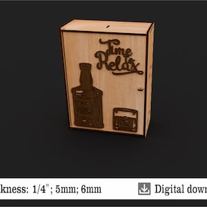 Bottle Box - Laser Cut Files - SVG Whiskey Box, Gift Box - SVG File - Etsy