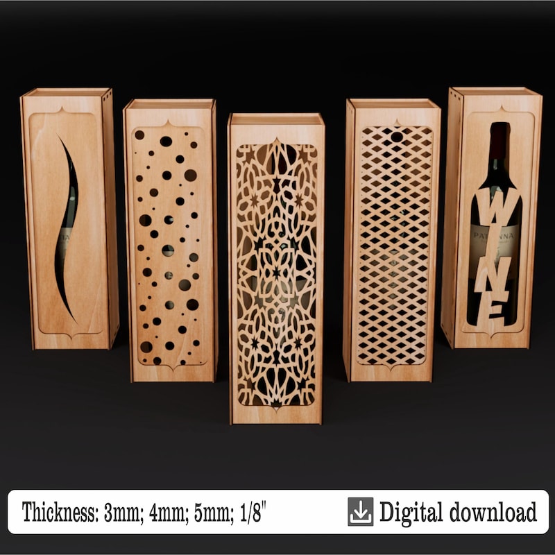 Wine Cut Box - Etsy UK