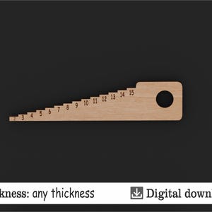 Focal Gauge- Laser Cut File - CDR, DXF, SVG - Focal Length Adjustment ...