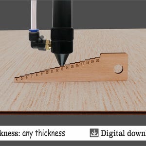 Focal Gauge- Laser Cut File - CDR, DXF, SVG - Focal Length Adjustment ...