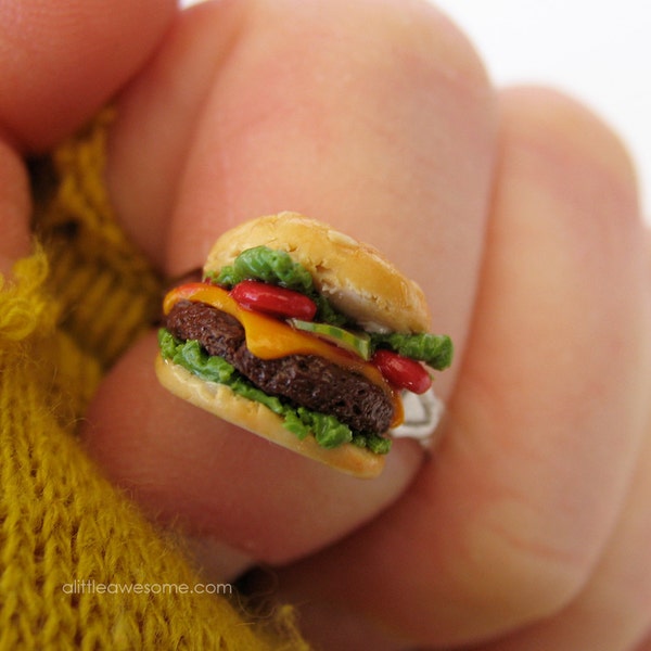 Hamburger Ring - Etsy