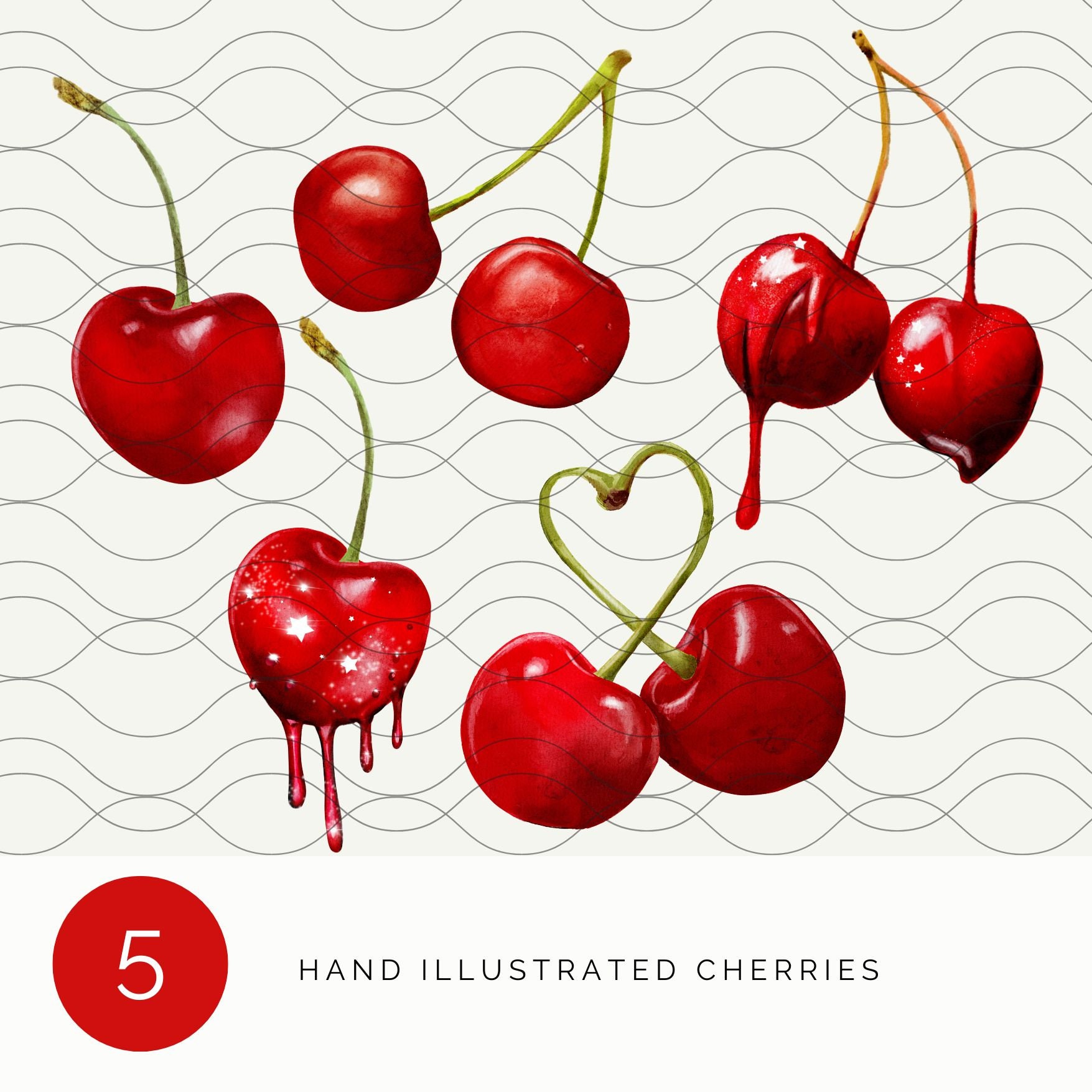 Watercolour Cherries Png Clipart, Transparent Background Instant ...