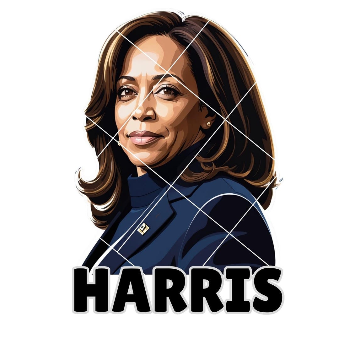 Kamala Harris 2024 Png, Vote Democrat Election Clipart, Harris ...