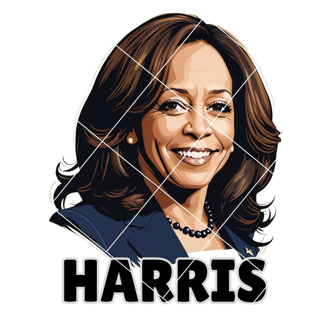 Kamala Harris 2024 Png, Vote Democrat Election Clipart, Harris ...