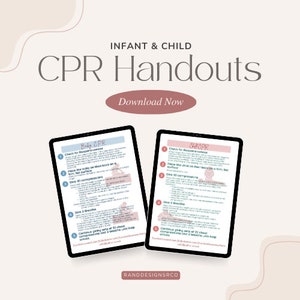 Infant CPR Flyer - Etsy