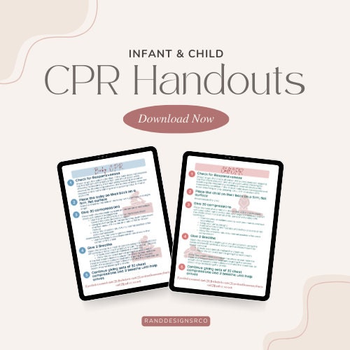 Infant CPR Flyer - Etsy