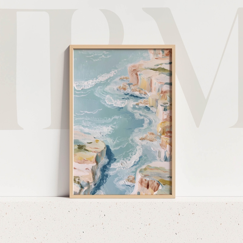 Day at the Beach Artwork - Etsy UK