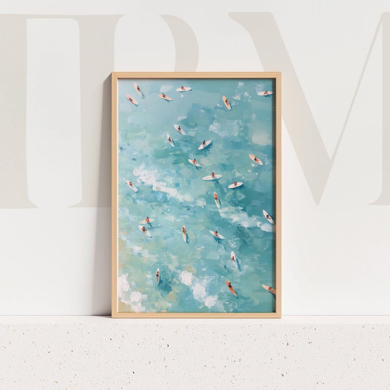 Surf Art Print Abstract - Etsy UK