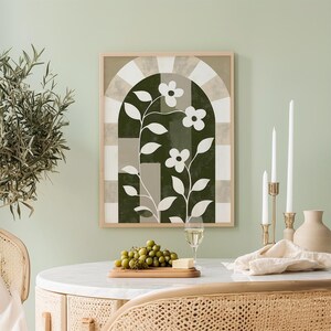 Earthy Floral Arch Design for Wall Decor | Boho Home Decor, Nature ...