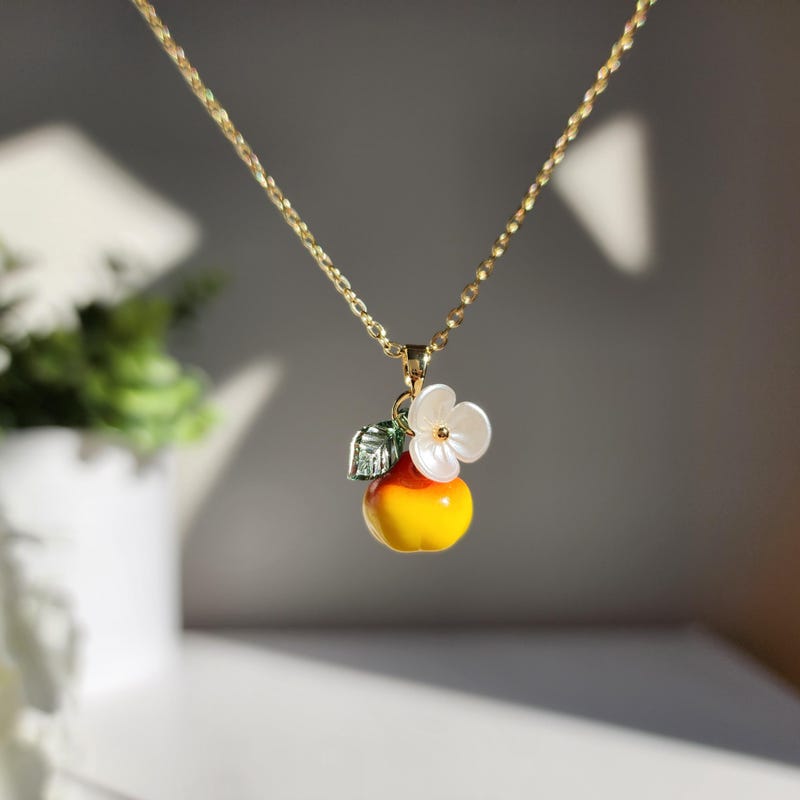 Apple Necklace - Etsy