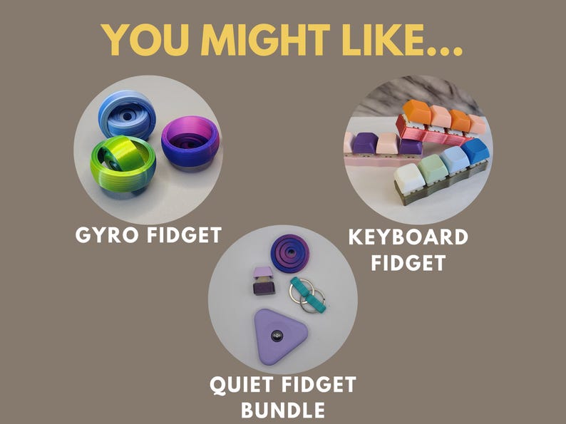 Crochet Fidget Toy Sensory Tool Classroom Use Quiet Snap Keychain ...