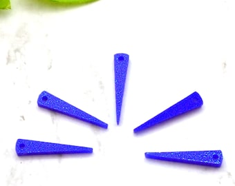 Small Glitter Black Spikes Laser Cut Acrylic Spike Charms - Etsy