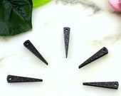 Small Glitter Black Spikes Laser Cut Acrylic Spike Charms - Etsy