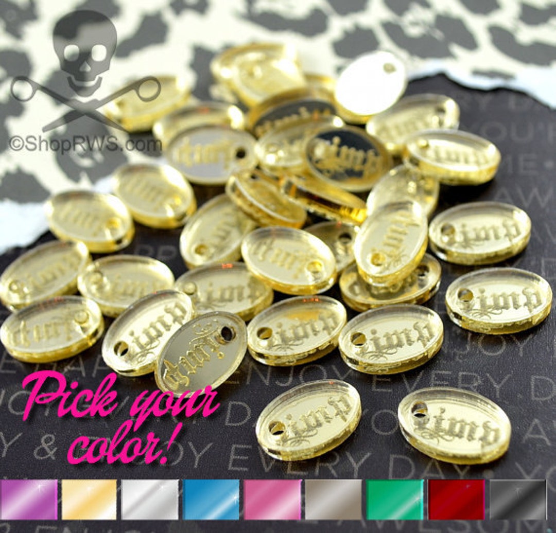 CUSTOM MIRRORED TAGS - Oval - Laser Cut Acrylic - Personalized - You ...