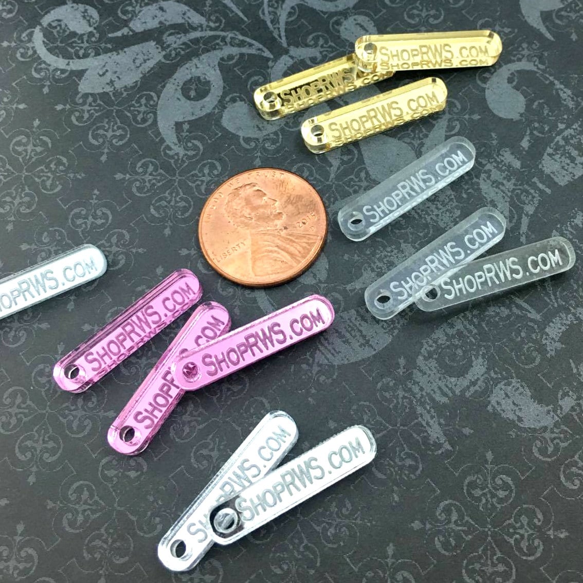 CUSTOM MIRRORED TAGS - Small Rounded Rectangles - Laser Cut Acrylic ...