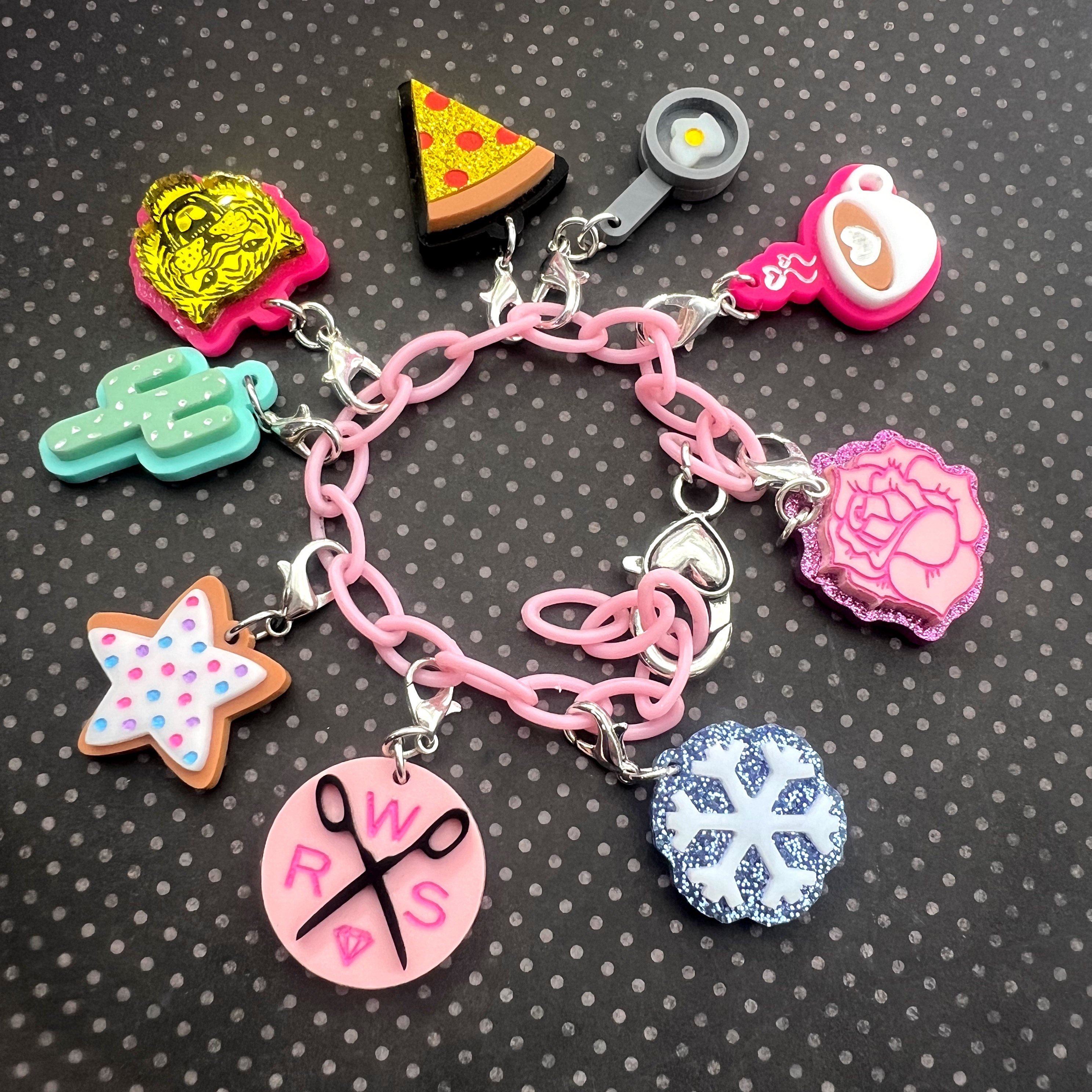 Pickleball Paddle Bestie Charm - Etsy