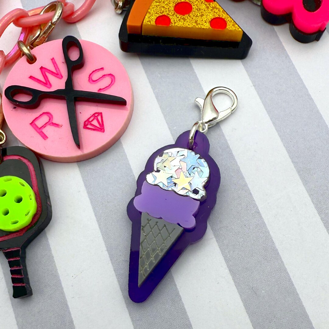 Spooky Ice Cream Cone Bestie Charm - Etsy