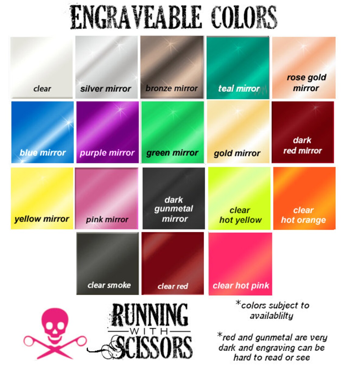 CUSTOM MIRRORED TAGS Circle Laser Cut Acrylic | Etsy