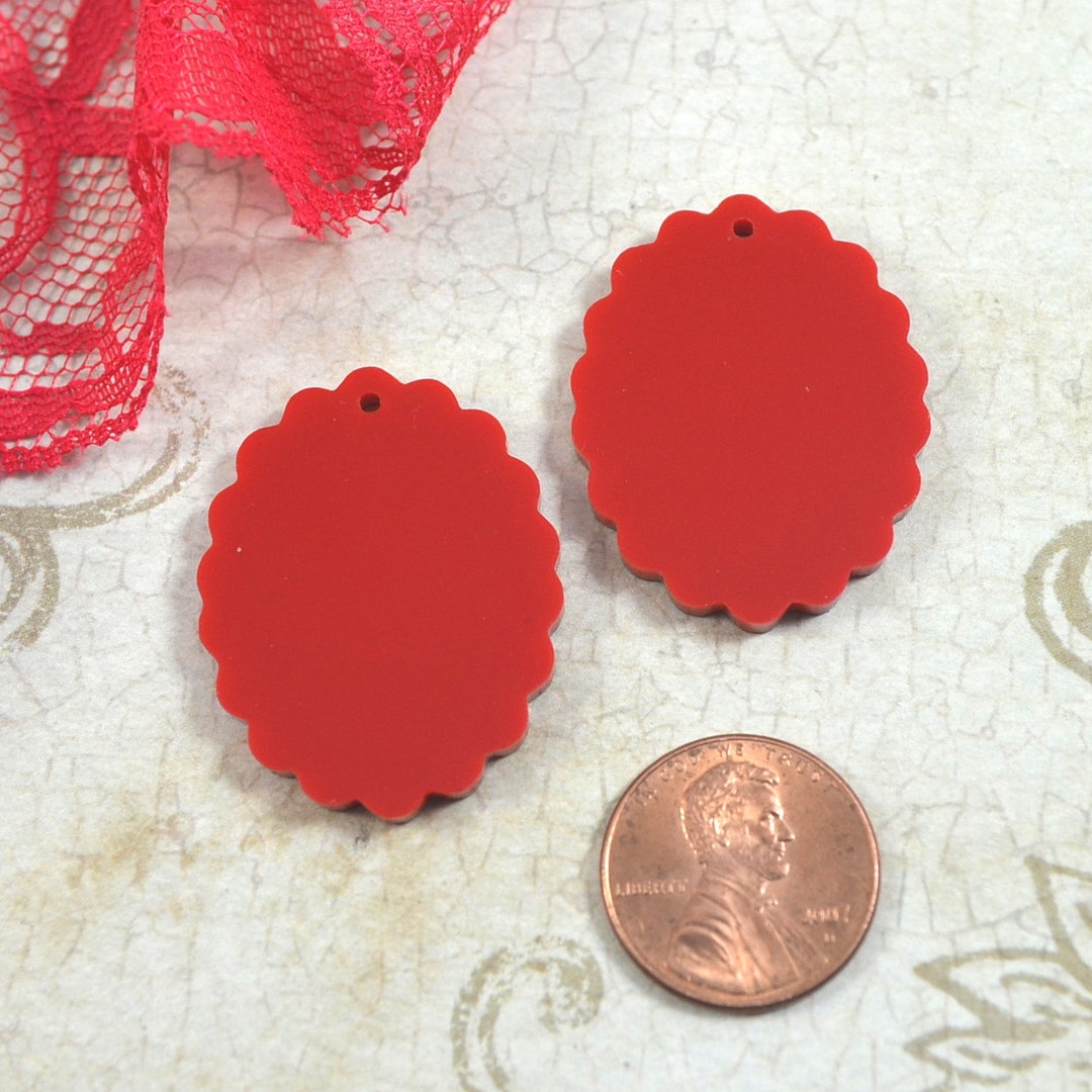 RED CAMEOS 18x25 Mm Frame Settings Laser Cut Acrylic - Etsy