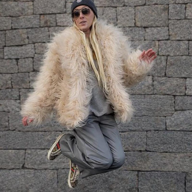 Womens Cream Fur Jacket - Etsy