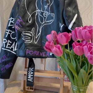 Custom Jean Jacket | Custom Painted Jacket \ Unique Hand-painted Gift ...