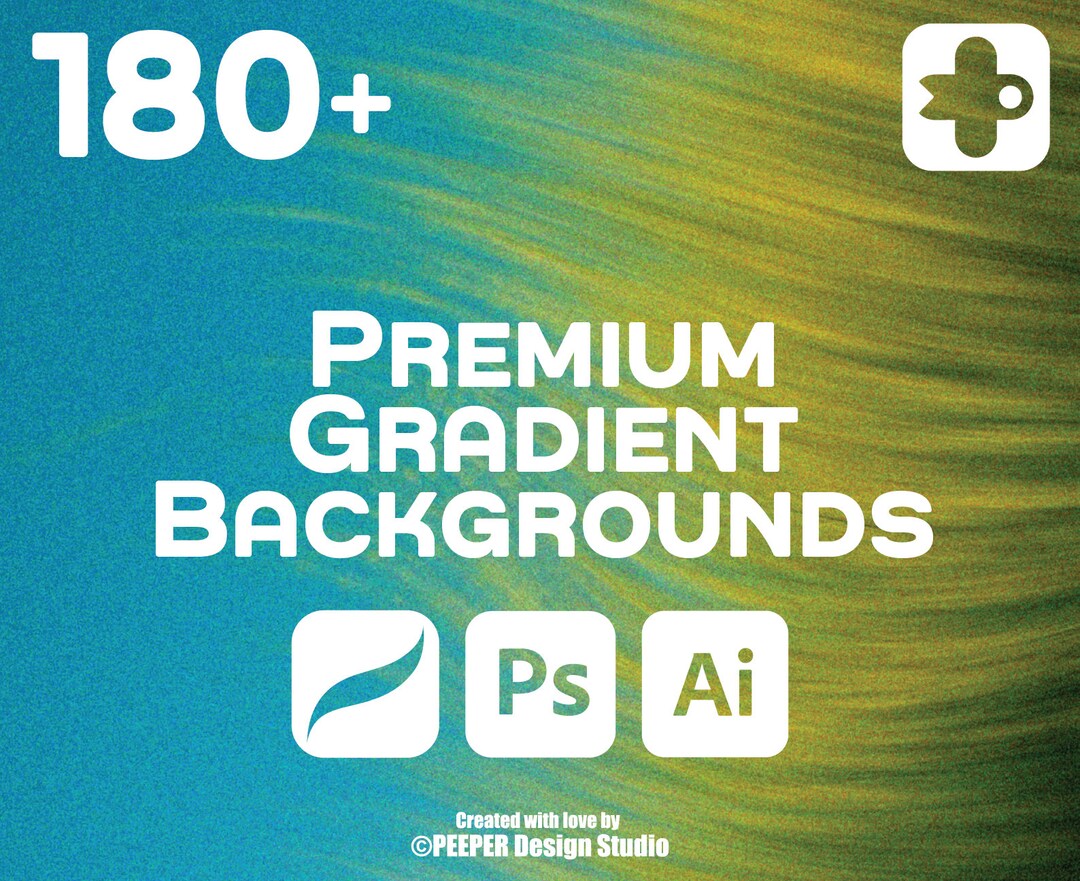 180+ Gradient Backgrounds for Graphic Design | Grainy Gradients Pack ...