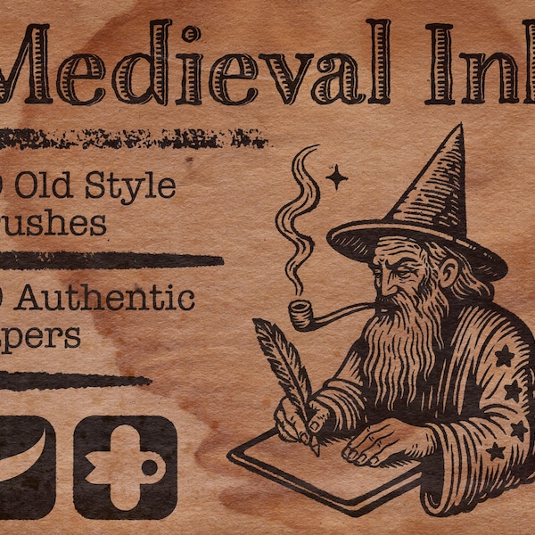 Sketch Print Medieval - Etsy