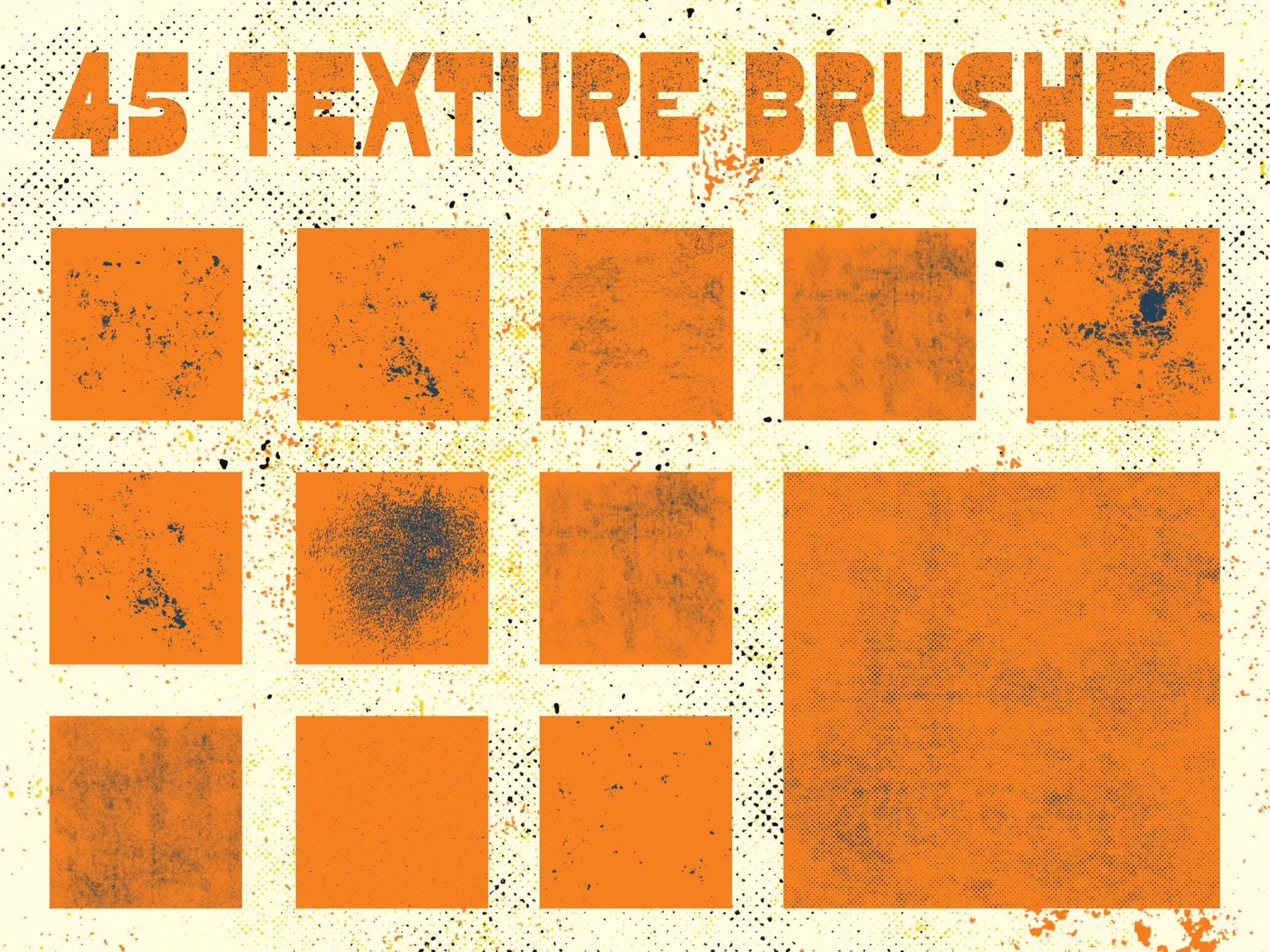 Grit Stamps for Procreate | Grunge Texture Stamps | Dirt, Distress ...