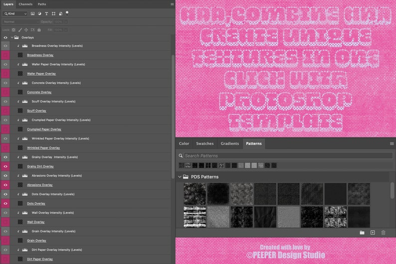 Grunge Texture Pack: Photoshop, Procreate, Illustrator (svgs) - Etsy