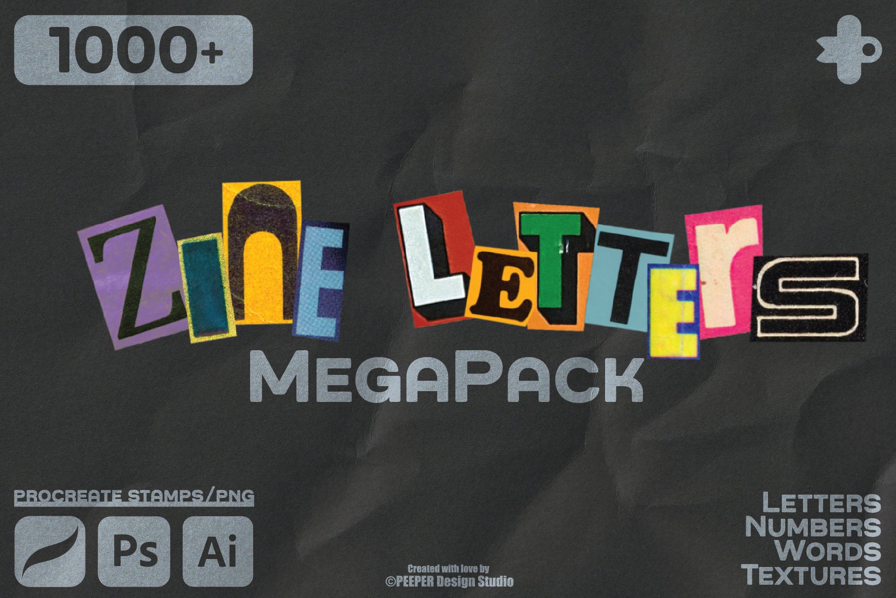 1000 Files Zine Letters Megapack for Multiple Design Apps Png Files ...