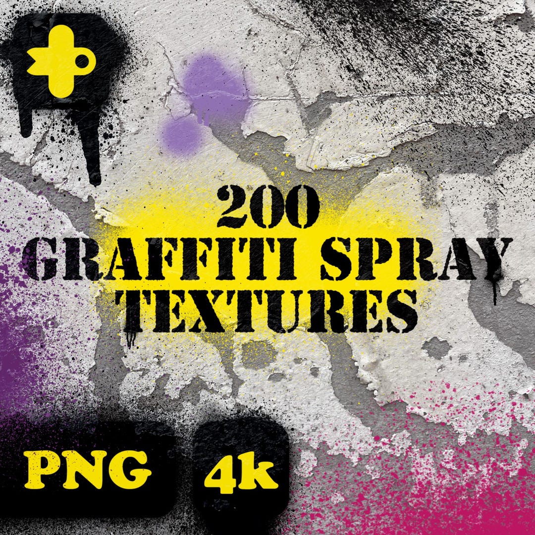 200 Graffiti Spray PNG Textures | Grunge Paint Splatter, Drips Stencil ...