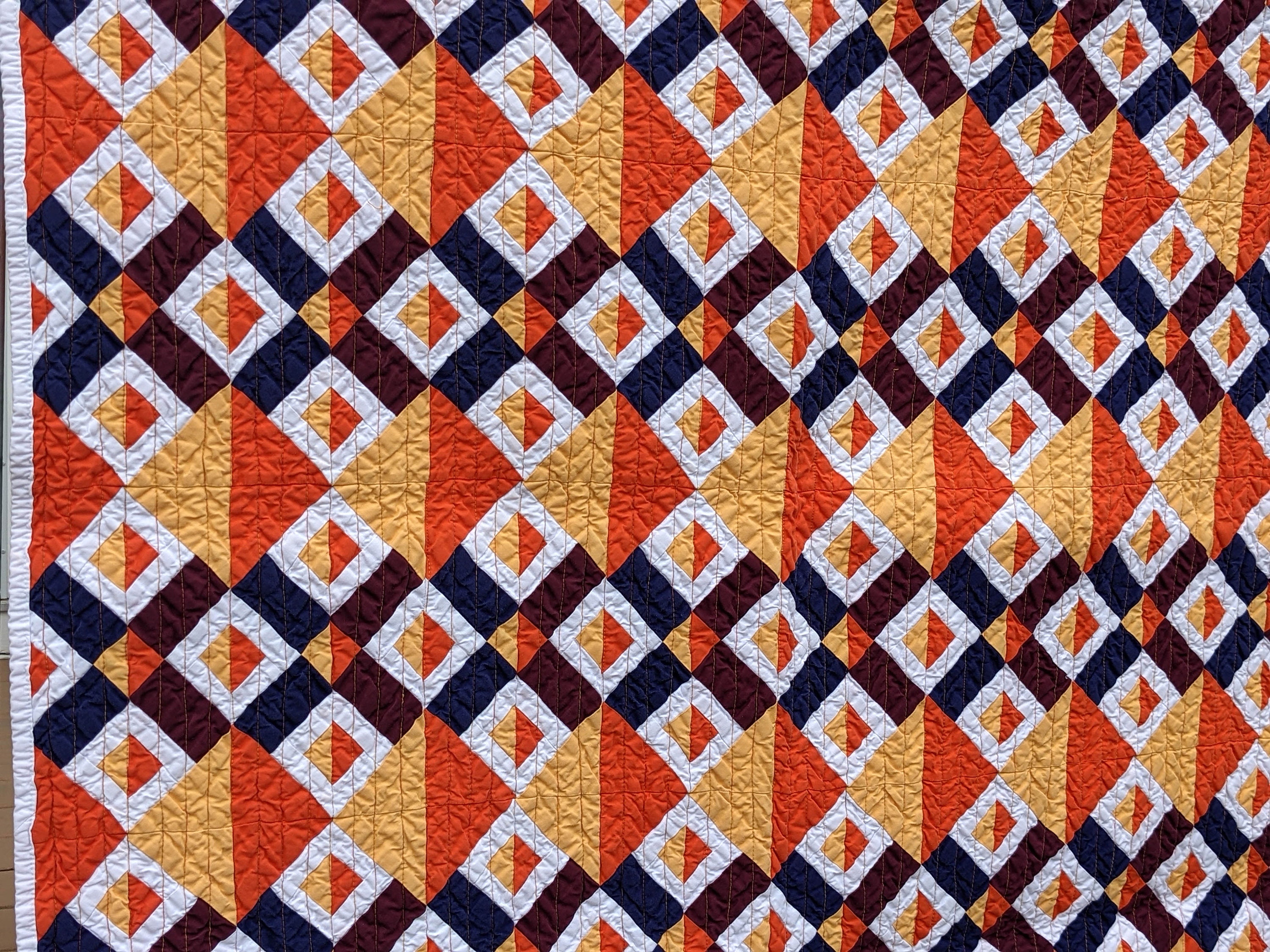 Arlecchino Large Lap or Sofa Quilt Contemporary Style Made - Etsy