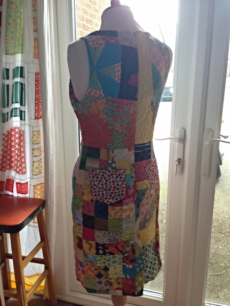 Junk in the Trunk Dress One of a Kind Patchworked and Quilted Lined ...
