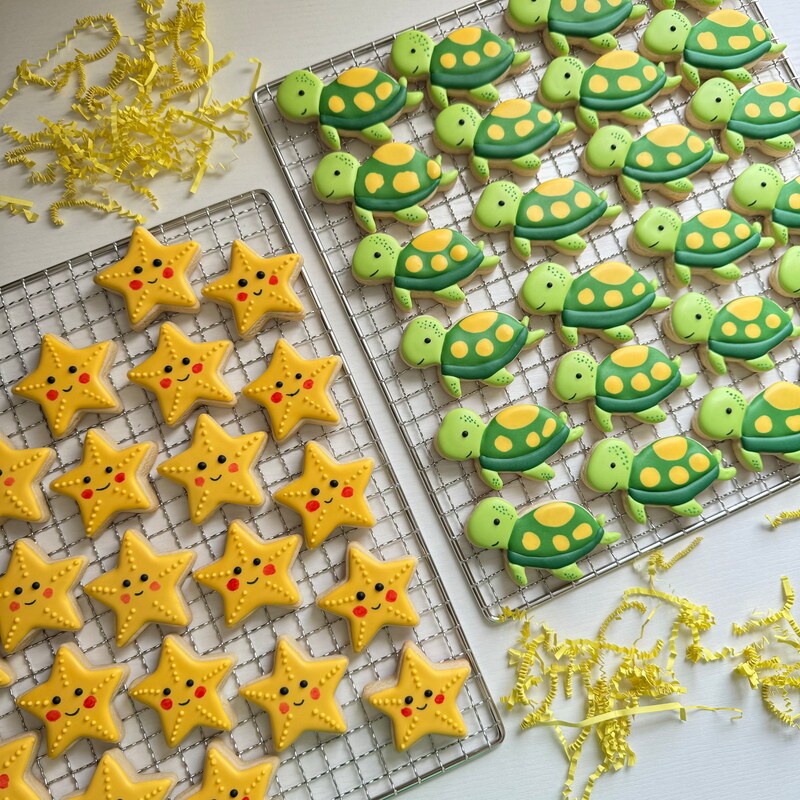 Turtle Cookies - Etsy