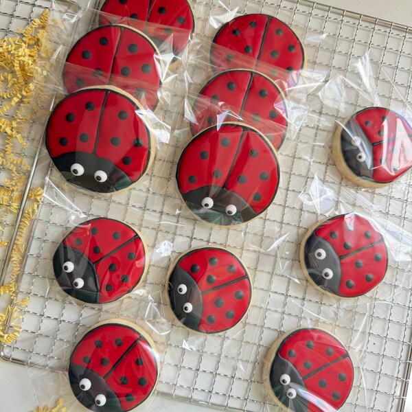 Ladybug Cookies - Etsy