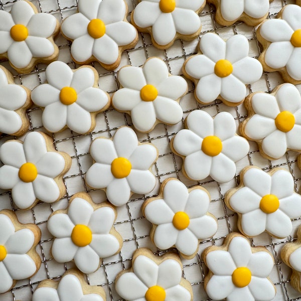 Daisy Cookies - Etsy