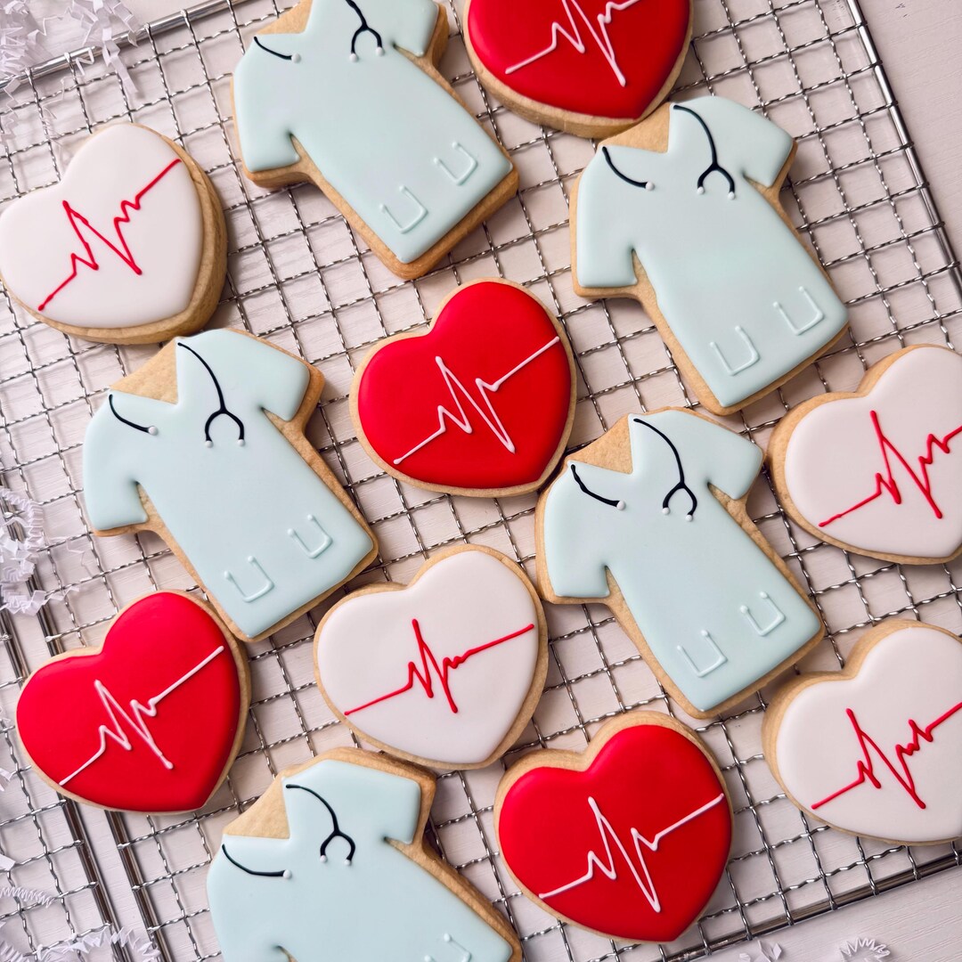 Nurse Appreciation Sugar Cookies, Nurse Cookies, Thank You Nurse ...