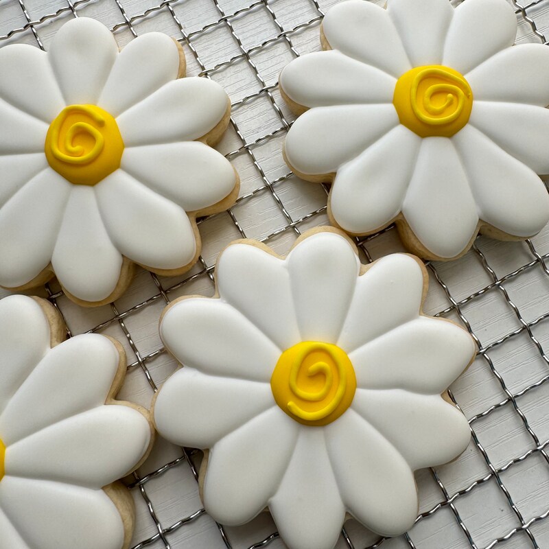 Daisy Cookies - Etsy
