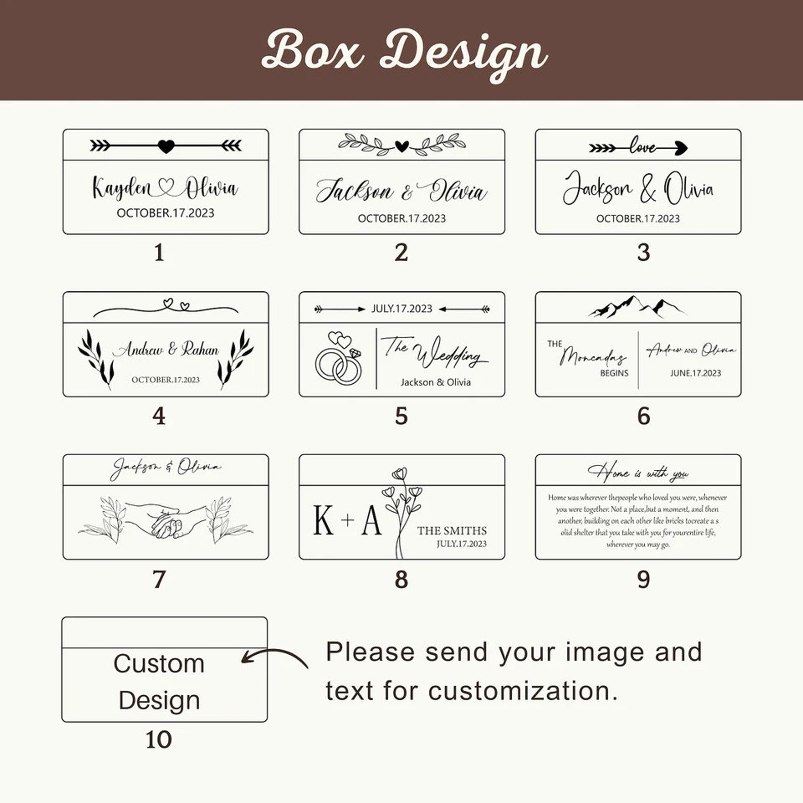 Exquisite Personalised Wedding Ring Box Bride and Groom Wedding Ring ...