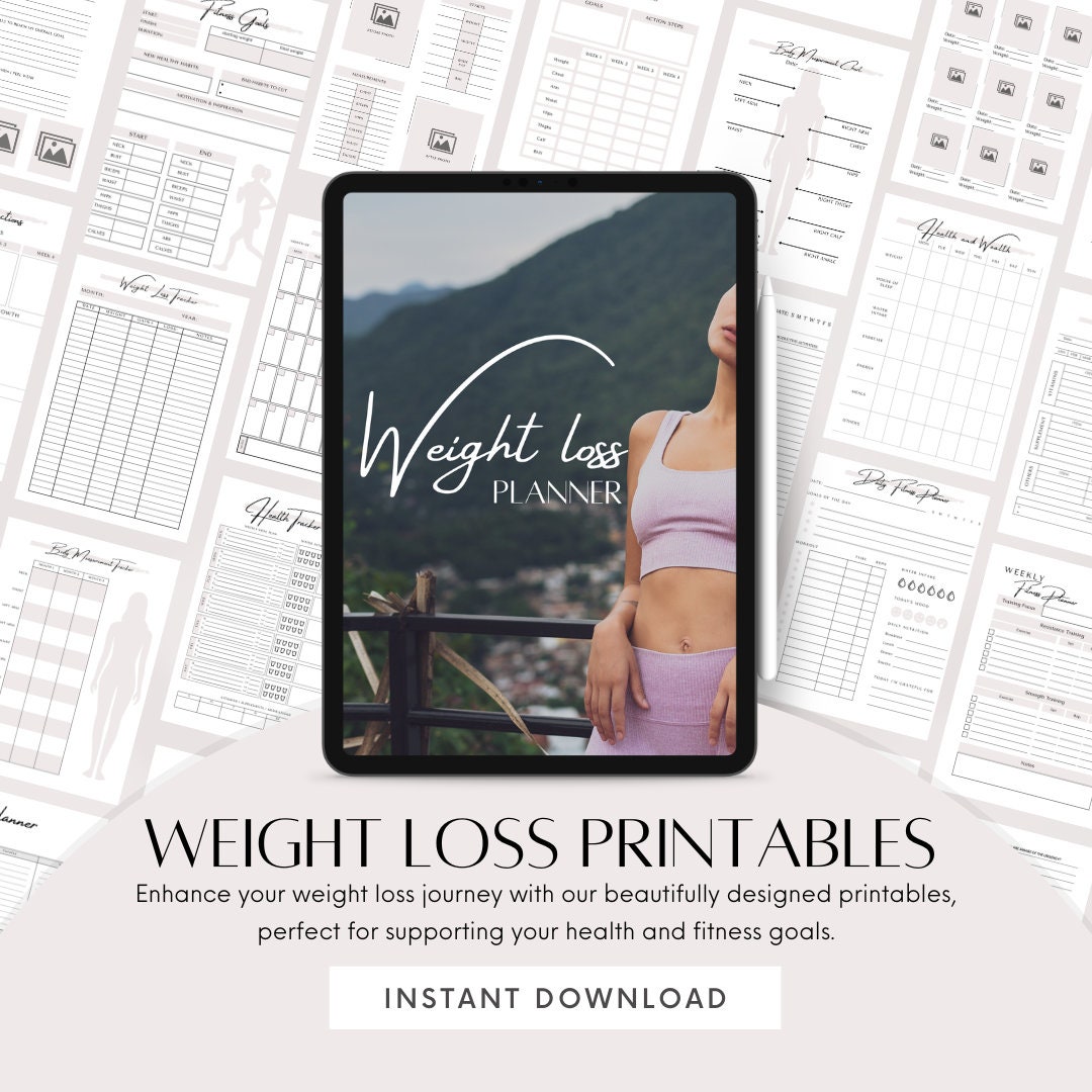 Ultimate Weight Loss Printable Planner Templates Fitness Planner Weight ...