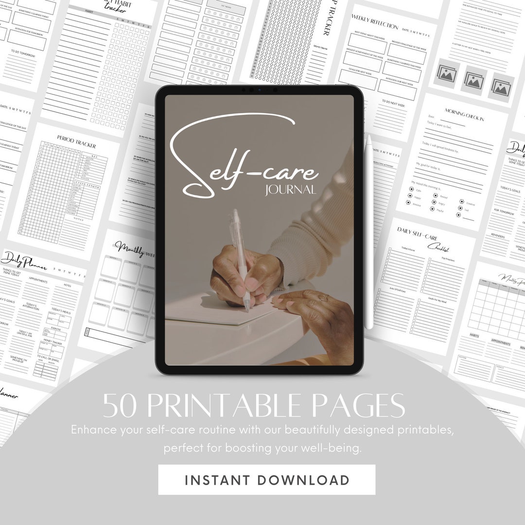 Ultimate Self-care Planner 50 Printable Templates Digital Planner Daily ...