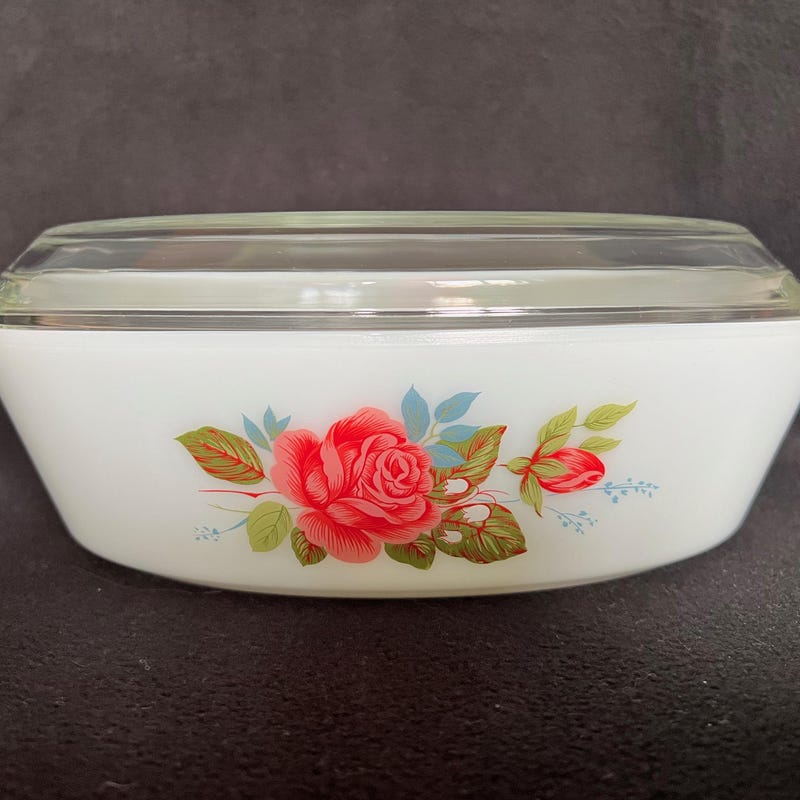 Rose Pyrex - Etsy