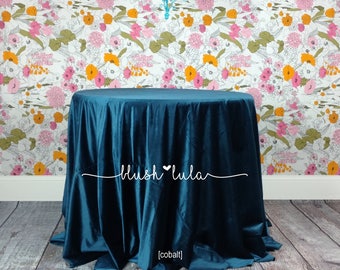 Velvet tablecloth | Etsy