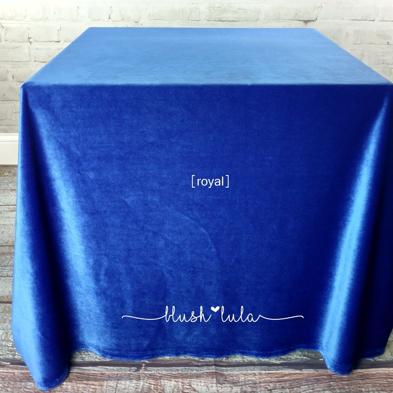 Royal Blue Table Cloth - Etsy