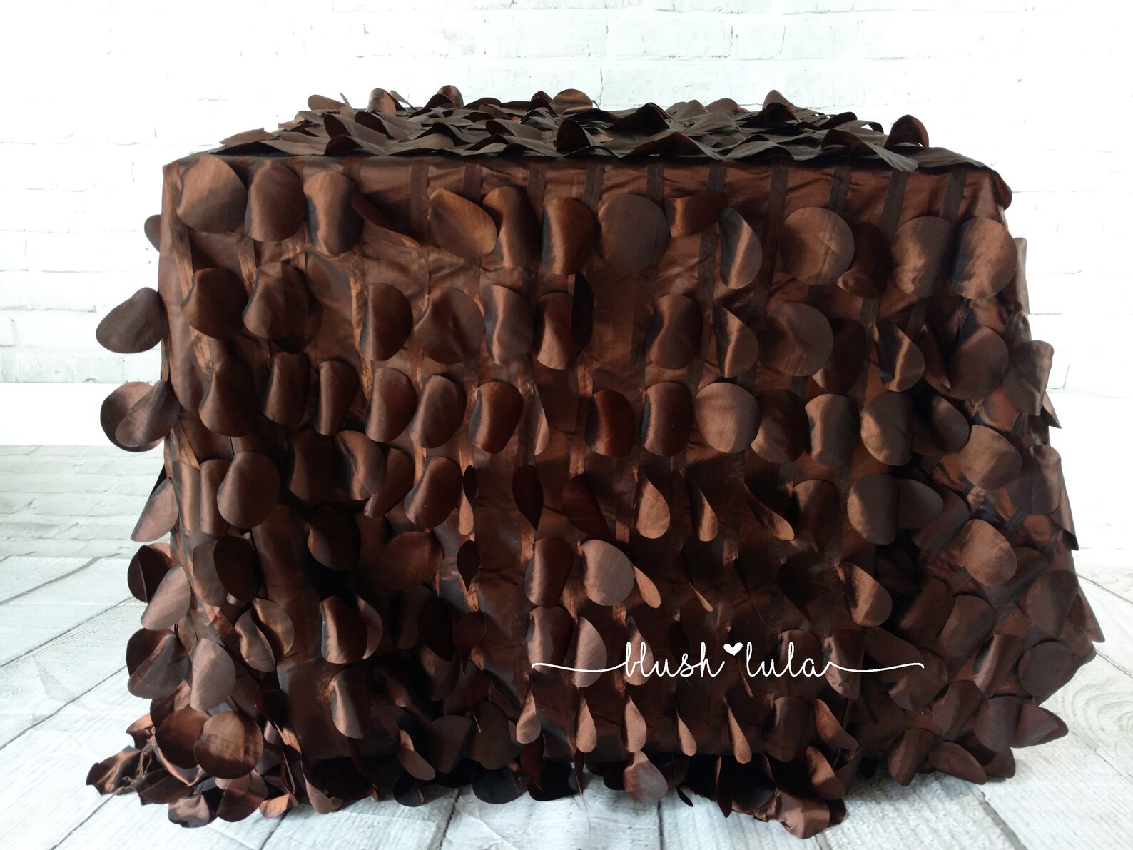 Chocolate [many Sizes] Ruffle Tablecloth Overlay, Dessert Cake Table ...