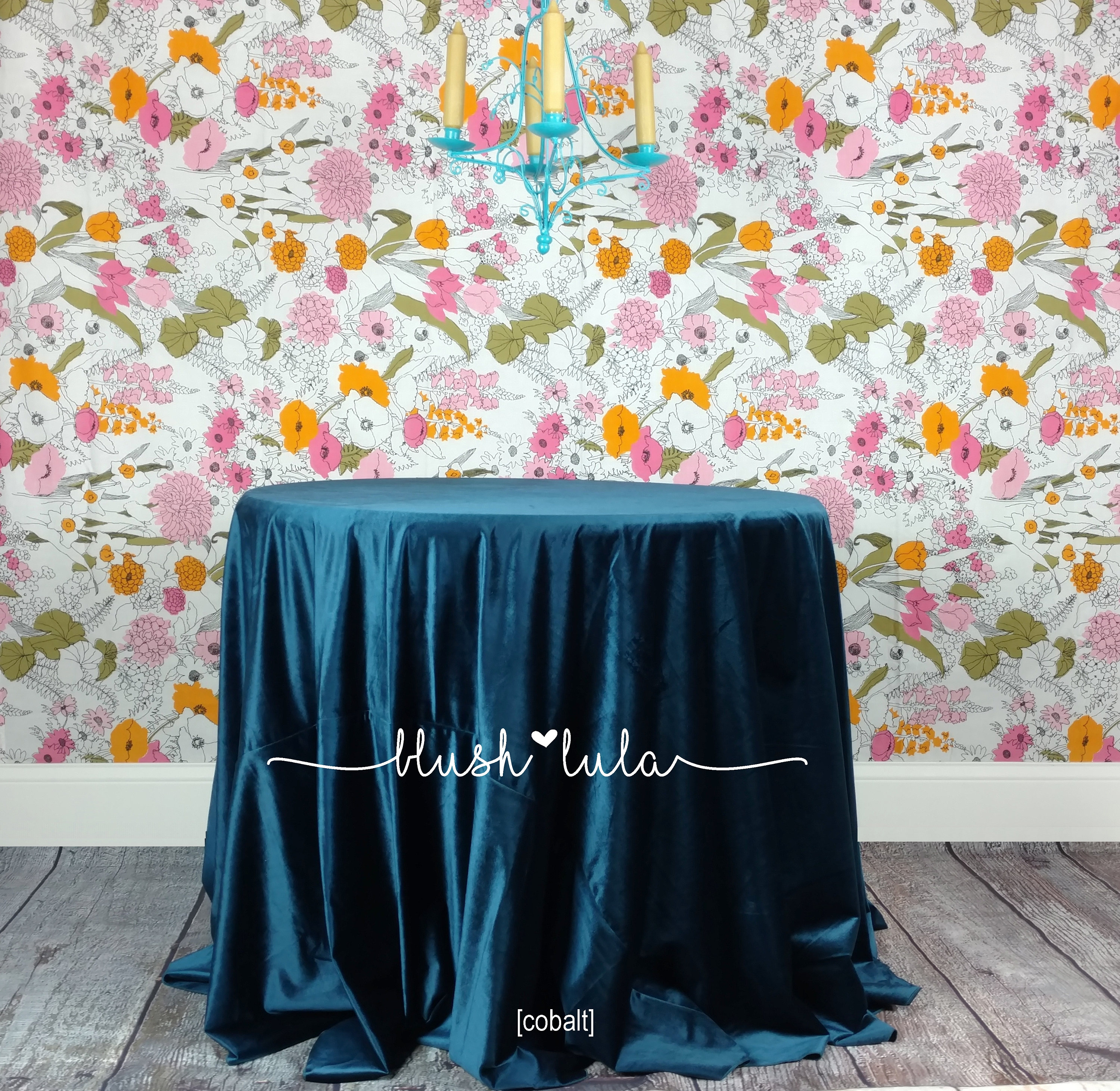 LUXE Premium Velvet Tablecloth Overlay Linens Many Sizes | Etsy