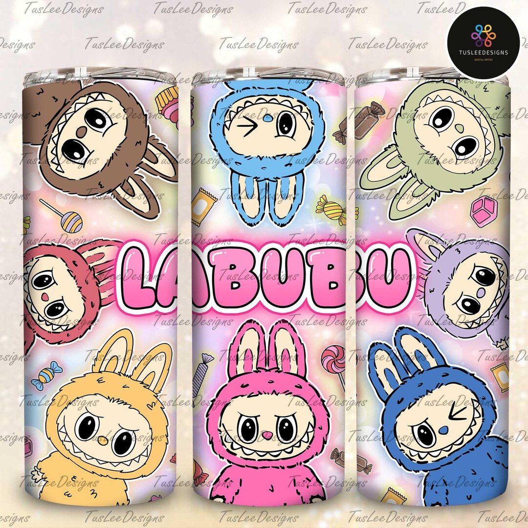 Funny Cartoon Character Wrap Design, Trending Pink Cartoon Character ...