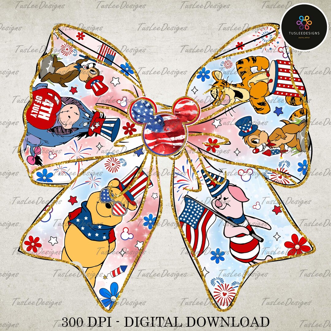 Bear 4th of July PNG, Cartoon 4th July Png, Fourth of July Designs ...