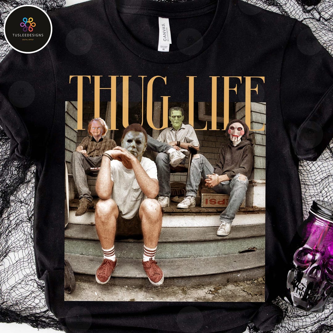 Thug Life Png, Retro Halloween Png, Halloween Characters Png, Halloween ...